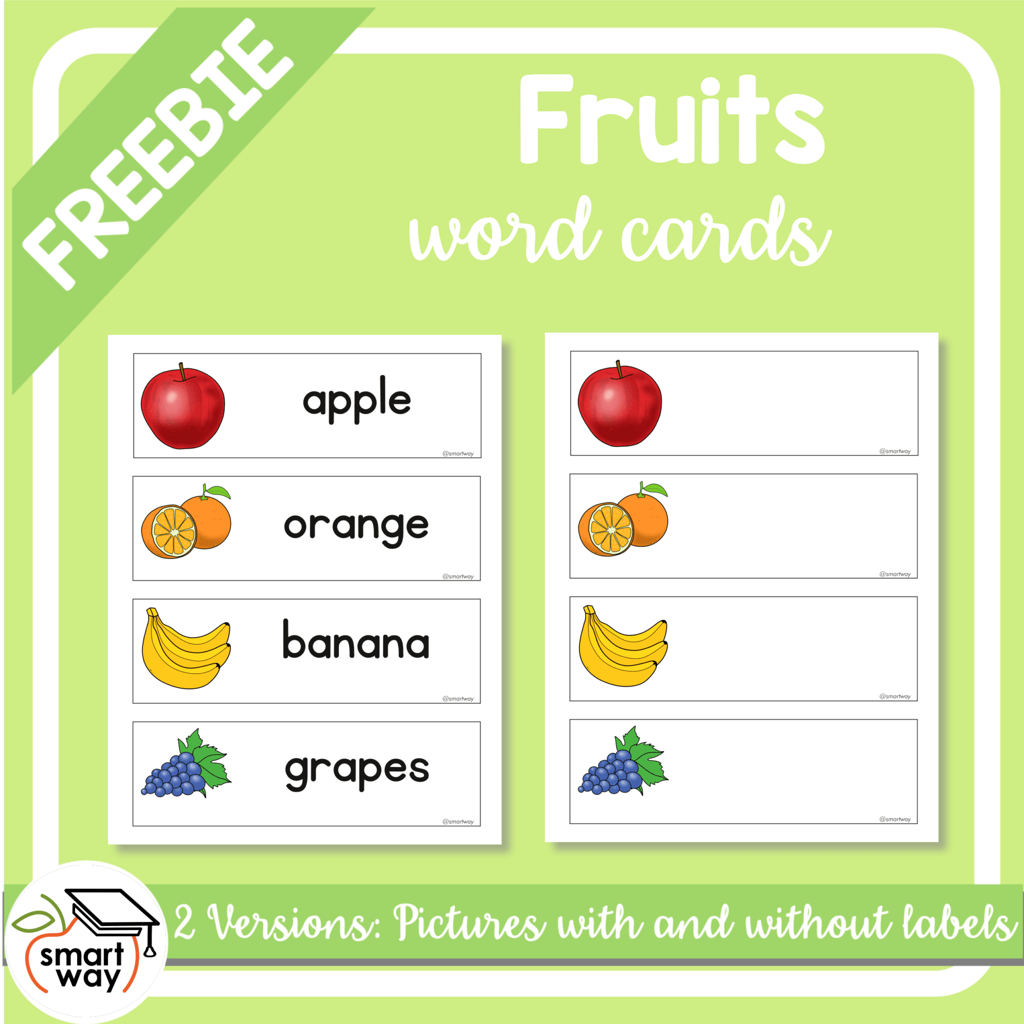 Fruit Word Cards